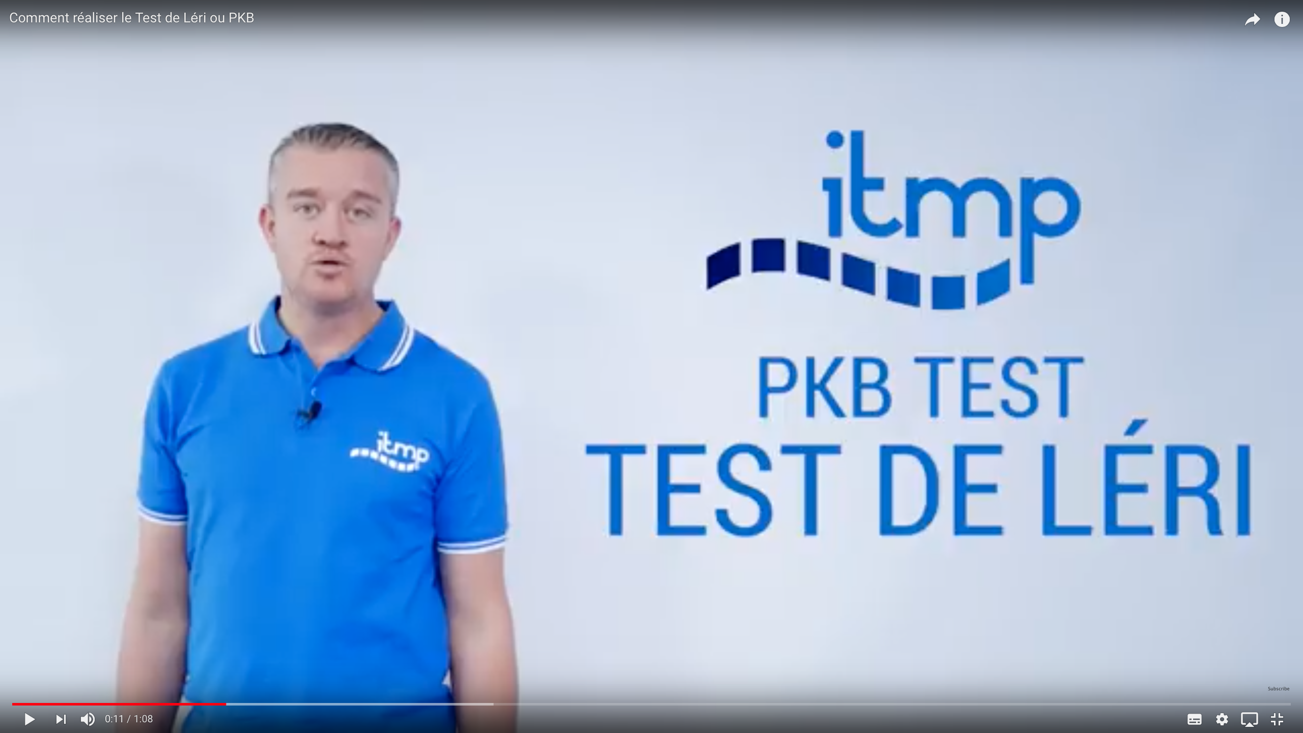 Comment réaliser le test de Léri ou PKB ? | Institut de Thérapie ...